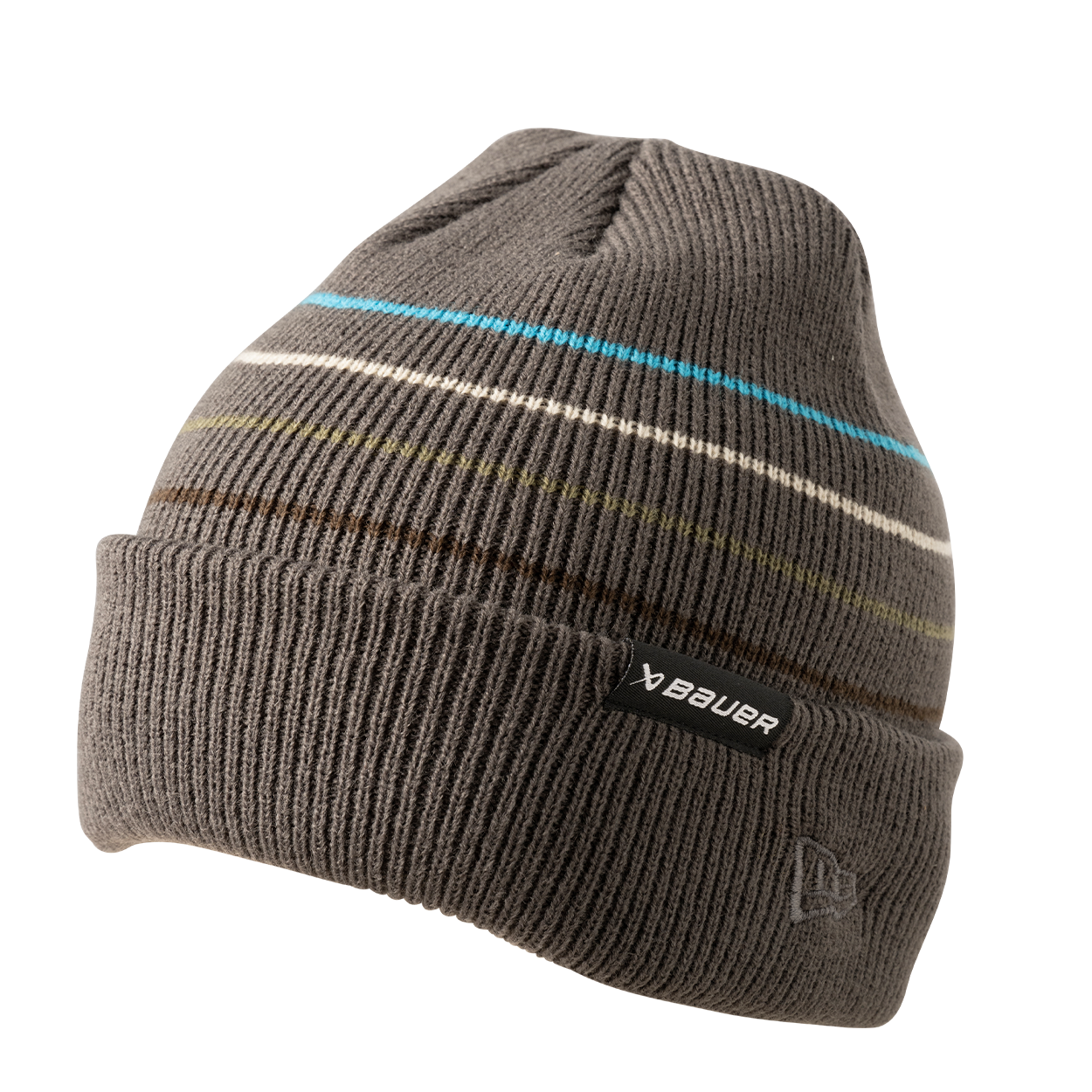 BAUER NEW ERA STRIPED TOQUE YOUTH GREY
